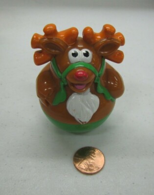 Playskool Weebles Weeble Wobble Figure Christmas Reindeer Rudolph Deer ...