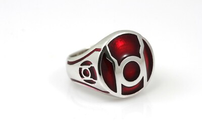 Red Lantern Power Ring V.1 Red Lantern Corps Ring 925 Sterling Silver ...