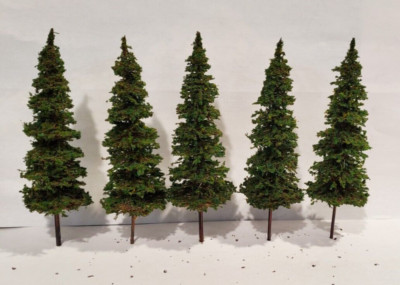 MOOSE CREEK TREES - Fir / Pine Trees (6" x 5 Trees) Model Trees - HO N ...