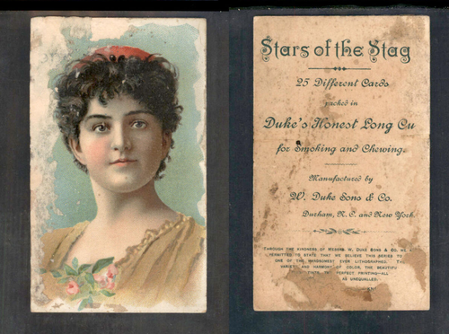 1890 N129 W. DUKE SONS & CO. STARS OF THE STAGE 1ST SERIES '291 | eBay