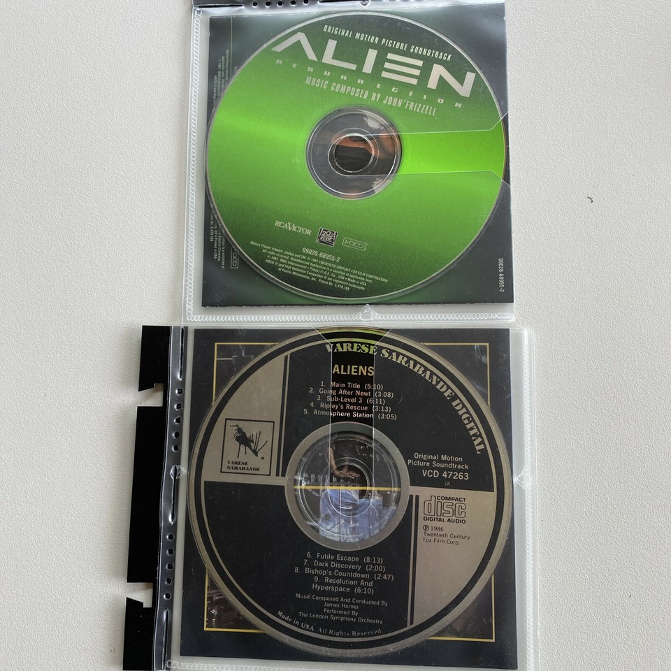 Alien Resurrection + Aliens Movie Soundtrack John Frizzell James Horner ...