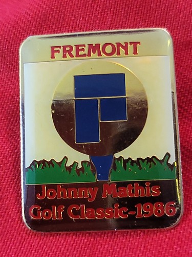 Fremont JOHNNY MATHIS Golf Classic 1986 Golf Souvenir Lapel Hat Pin ...