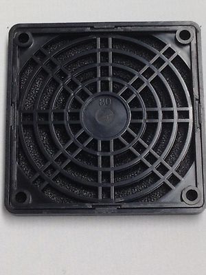 Fan Guard Plastic 80mm Dust Filter Cover black for 80mm fan 5pcs | eBay