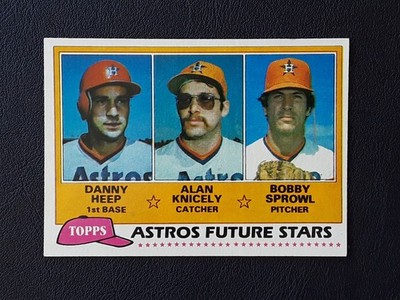 1981 Topps Astros Future Stars Baseball Card. #82 Heep/Knicely/Sprowl ...