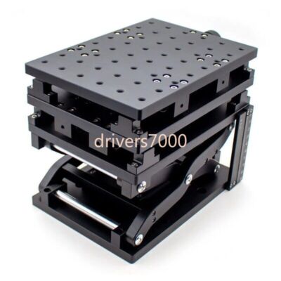 3 Axis Moving Table Portable Manual Slide Table Translation Stage Test ...