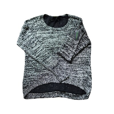 Cartise Black and Silver Sequin Sweater 2X | eBay