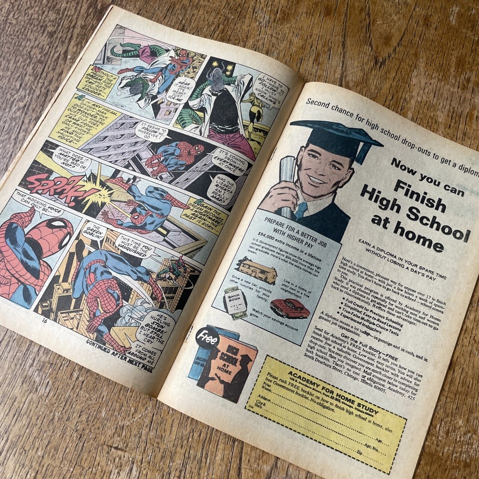 Original Signed Stan Lee The Amazing Spiderman Comic Issue 100! Marvel ...