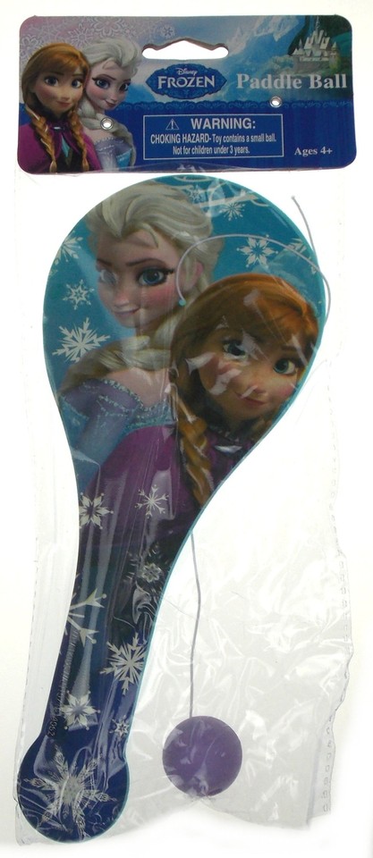 Disney Frozen Paddle Ball Lot 3 Anna Elsa Snowflakes Gift Girls Party ...