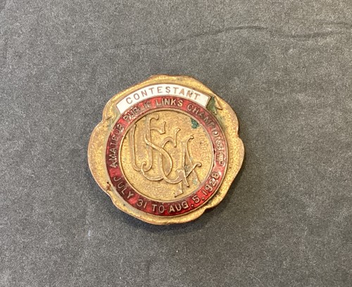 1928 USGA Golf Amateur Public Links Championship Contestant Badge Pin ...