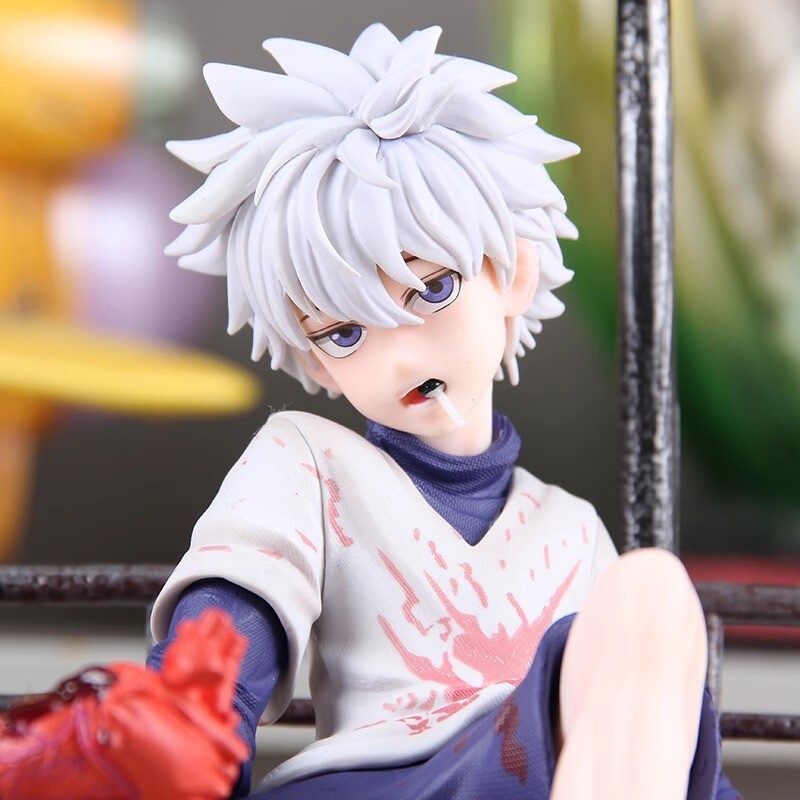 34cm Anime HUNTER×HUNTER Killua Zoldyck Setting Road Sign Figure Model ...