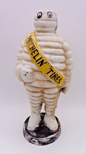 Vintage Cast Iron Michelin Man Coin Bank Sidney 1938 - Bibendum - 9.5 ...