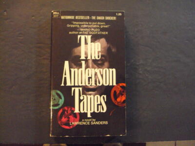 The Anderson Tapes pb Lawrence Sanders 1st Dell Print 1/71 ID:83634 | eBay