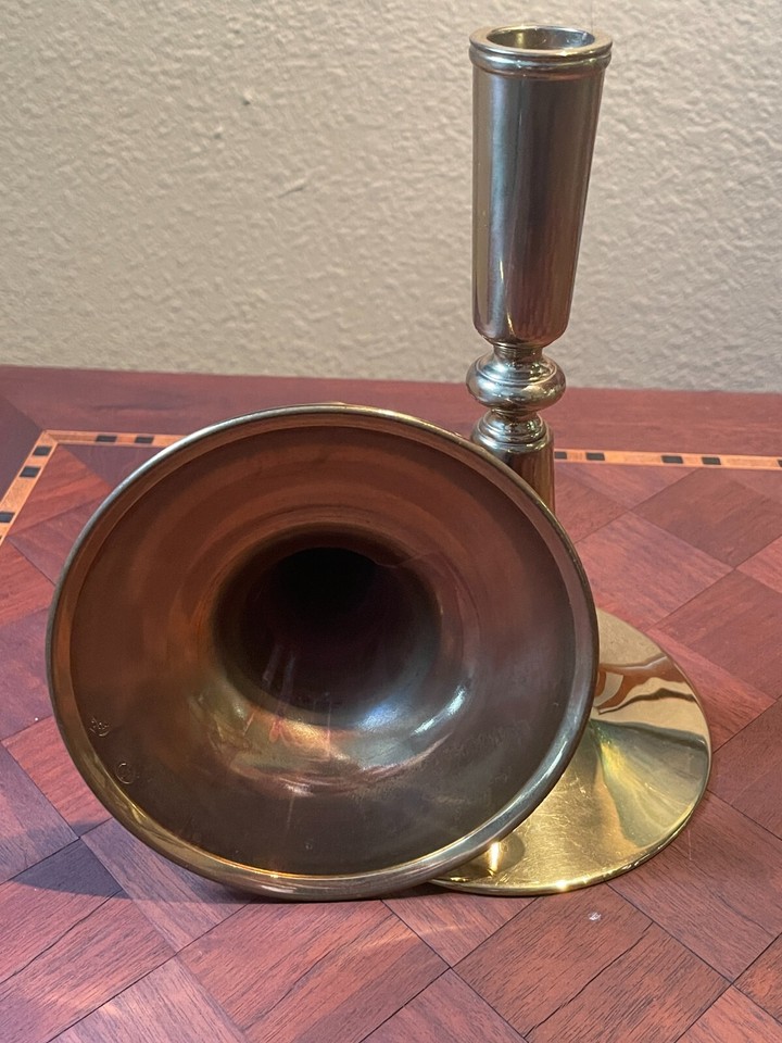 Pair of Colonial Williamsburg Trumpet Candlesticks by Virginia ...