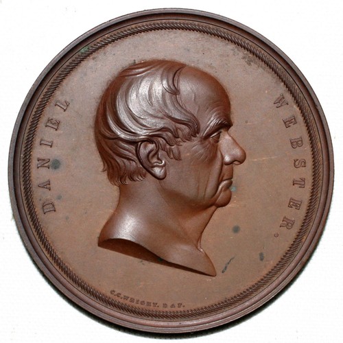 DANIEL WEBSTER, BRONZE MEDAL - CC Wright - Meade Brothers Daguerreotype ...