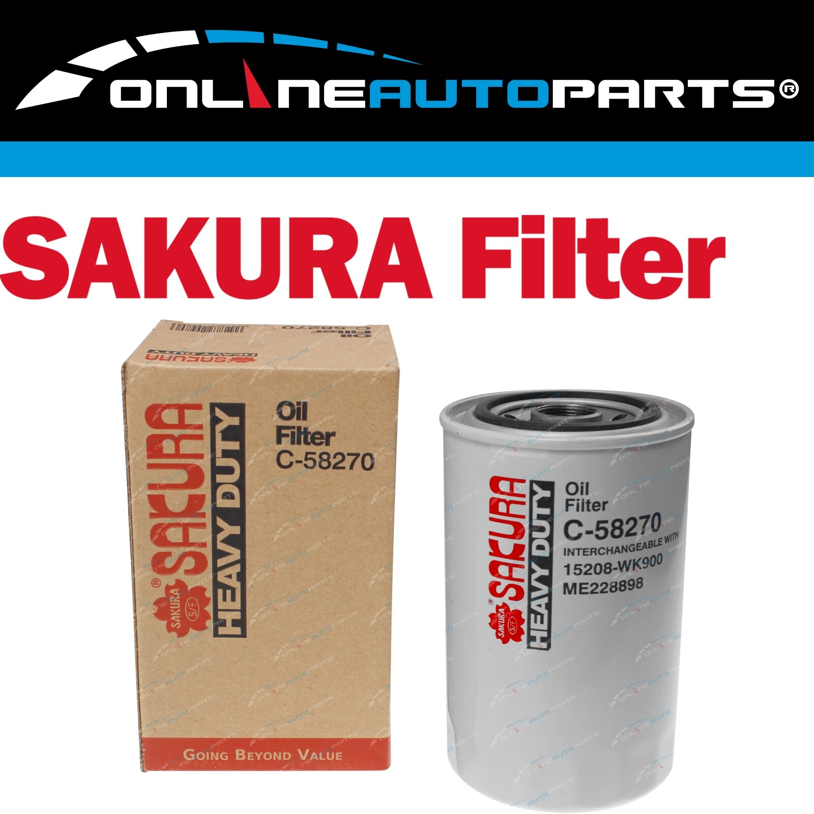 Sakura Engine Oil Filter for Mitsubishi Fuso Canter FE FG 4.9L 4cyl ...