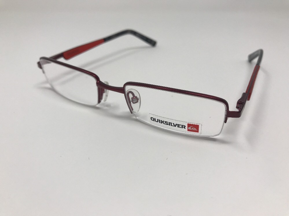 Quicksilver Eyeglasses QO3431/408 RED 49-17-140 49mm Half Rim Flex ...