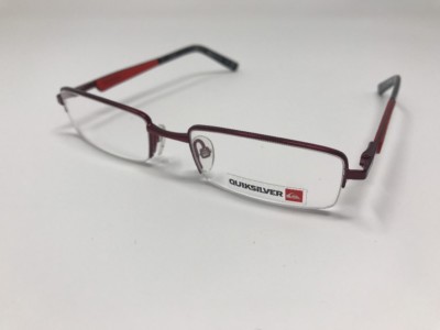 Quicksilver Eyeglasses QO3431/408 RED 49-17-140 49mm Half Rim Flex ...