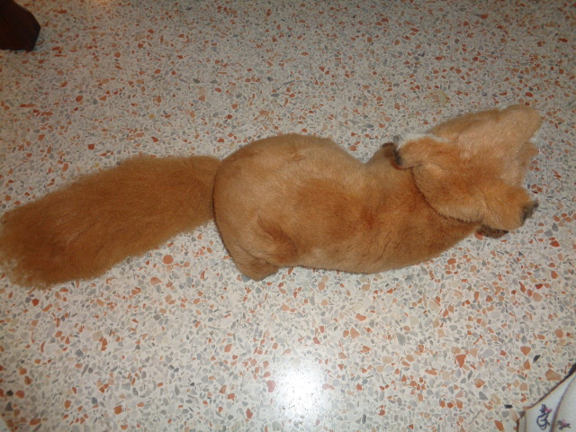 Fox 1992 Stuffed Plush 10" w/ bushy tail TMC Soundprints red brown ...