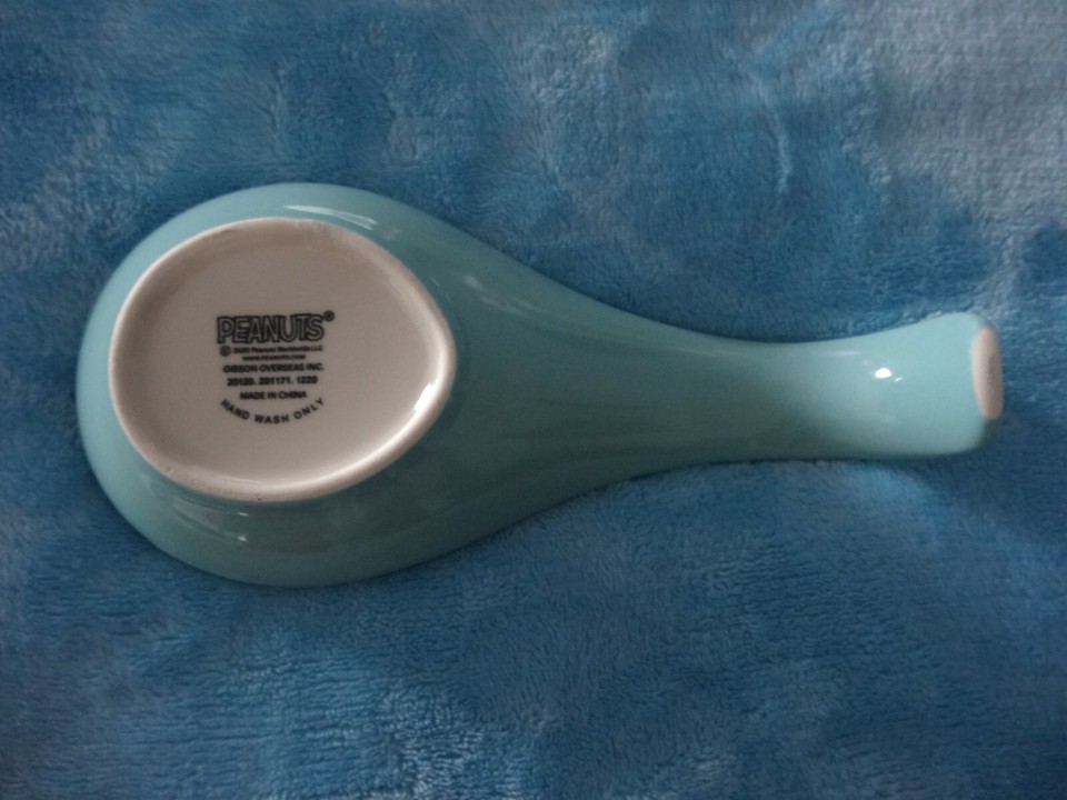 Peanuts Snoopy Light Blue Spoon Holder-Approx. 8 1/2" Long-New | eBay