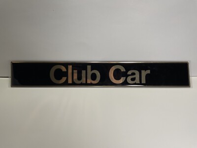 Club Car Emblem Black Gold For Golf Cart 15.74 X 2.24 | eBay