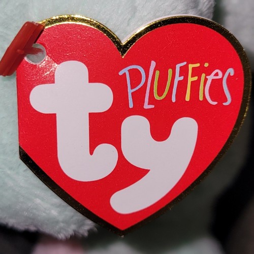 GRINS ♡ 2003 Ty PLUFFIES Collection Light Green & Pink FROG Plush 10.5" *MWMT* | eBay