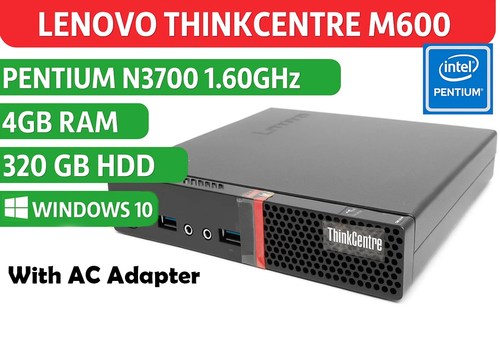 Lenovo ThinkCentre M600 - Intel N3700 1.60GHz 4GB RAM 320GB HDD Windows ...