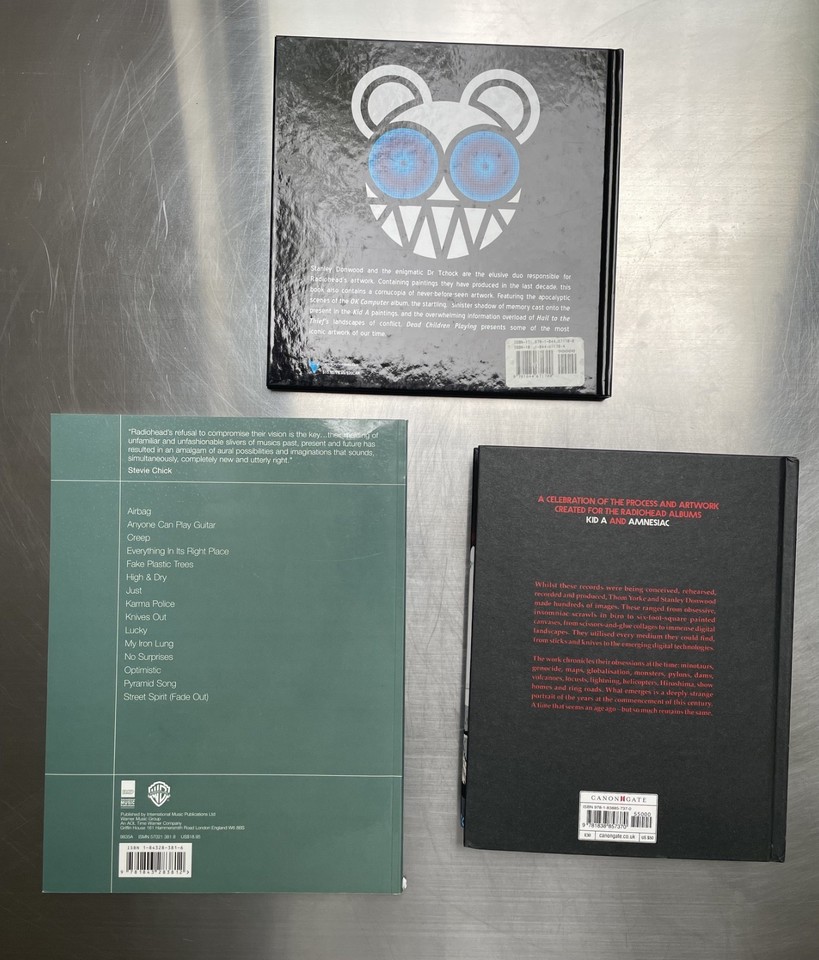 Radiohead Book Lot - Kid A Mnesia, Dead Children Playing, Make Music w ...