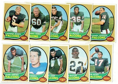 40% OFF 1970 Topps Atlanta Falcons Complete Team Set, Near Mint ...