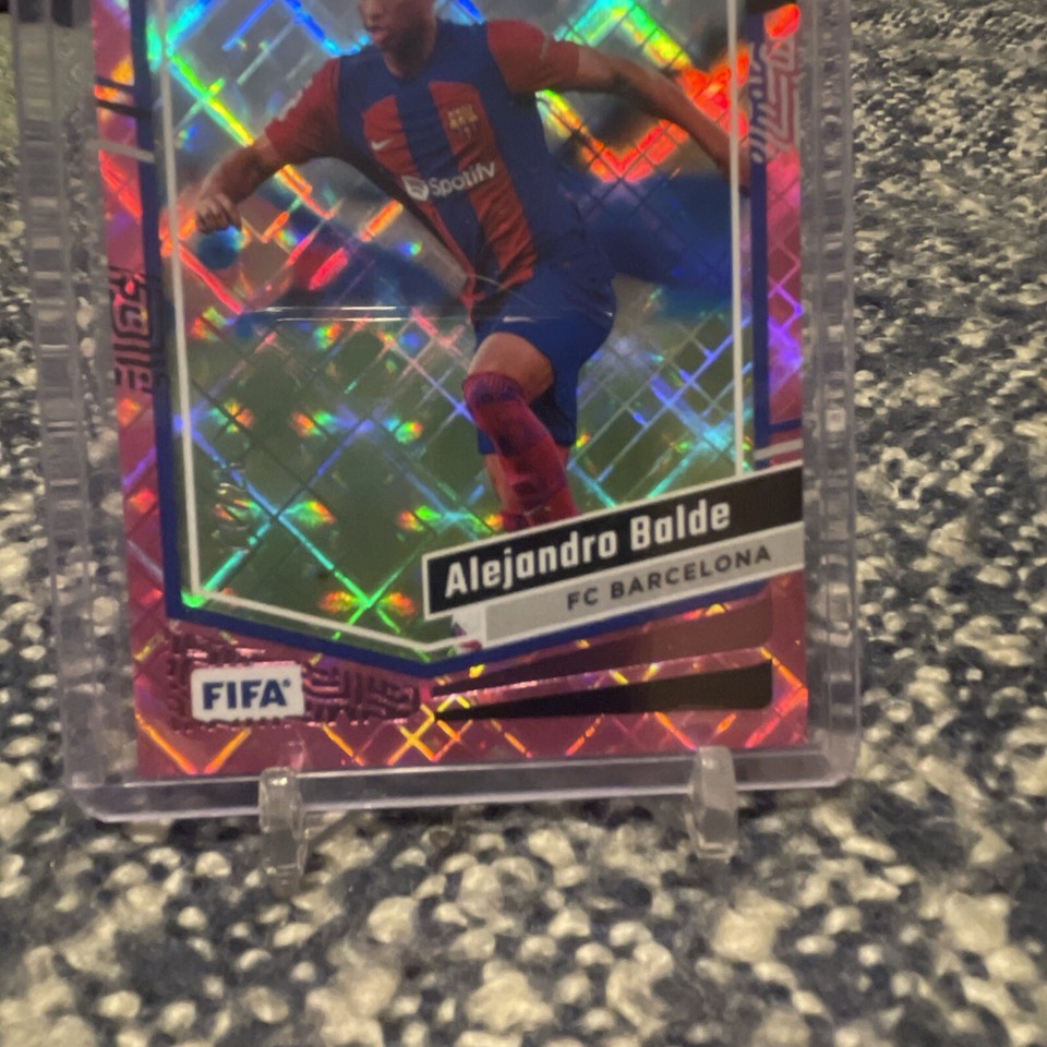 Alejandro Balde 2023-24 Panini Donruss FIFA Pink Diamond /25 Barcelona ...