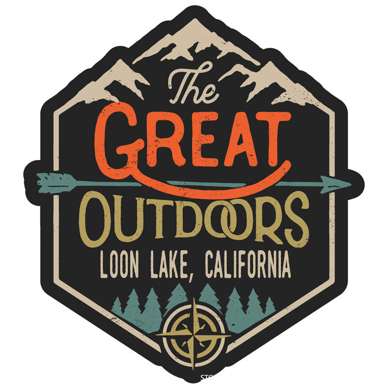 Loon Lake California Souvenir Decorative Stickers (Choose Theme And ...