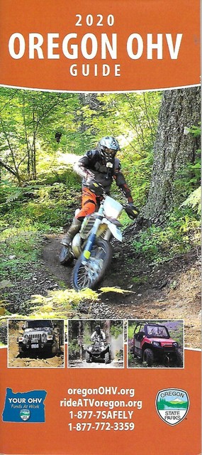 Map & Guide: 2020 Oregon OHV Guide | eBay