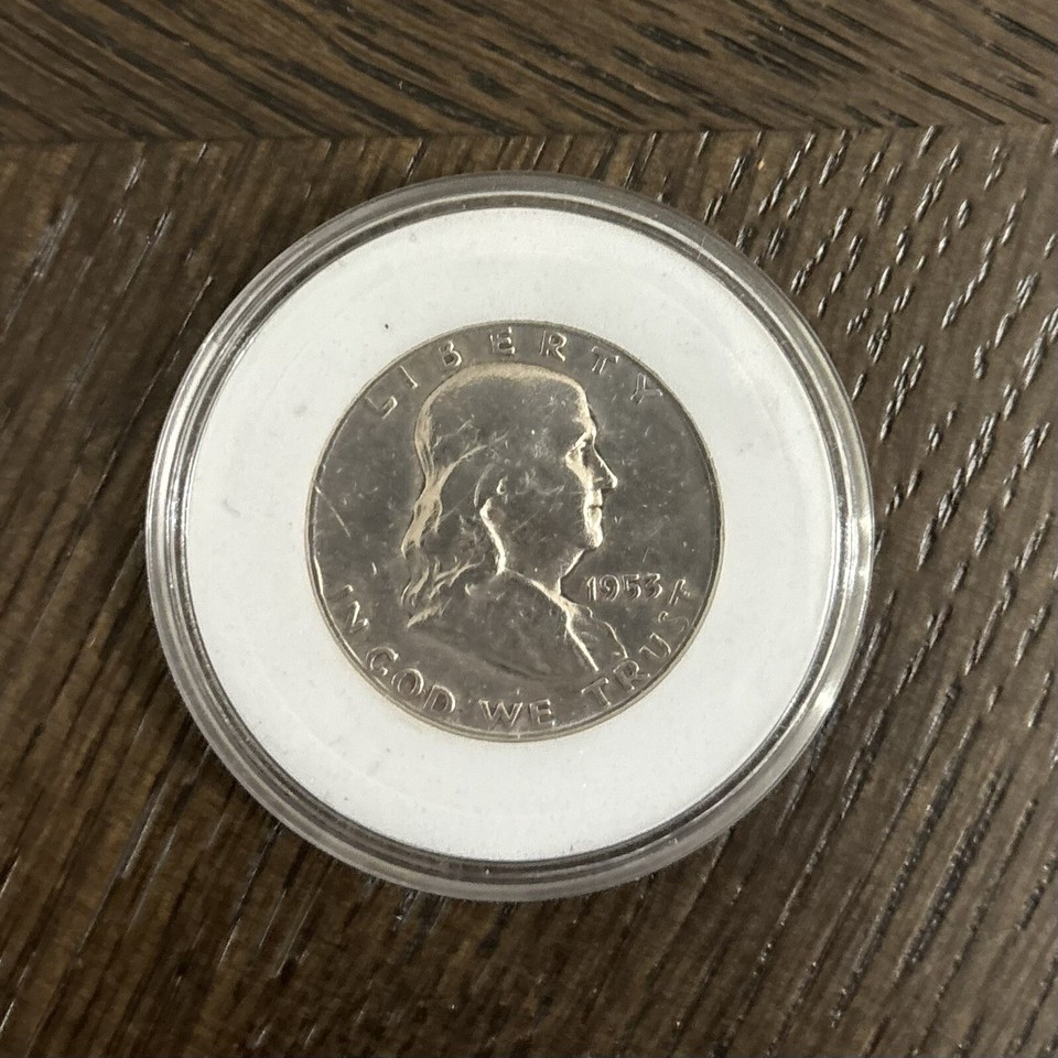 1953 S Franklin Half Dollar AG About Good 90% Silver 50c US Coin ...