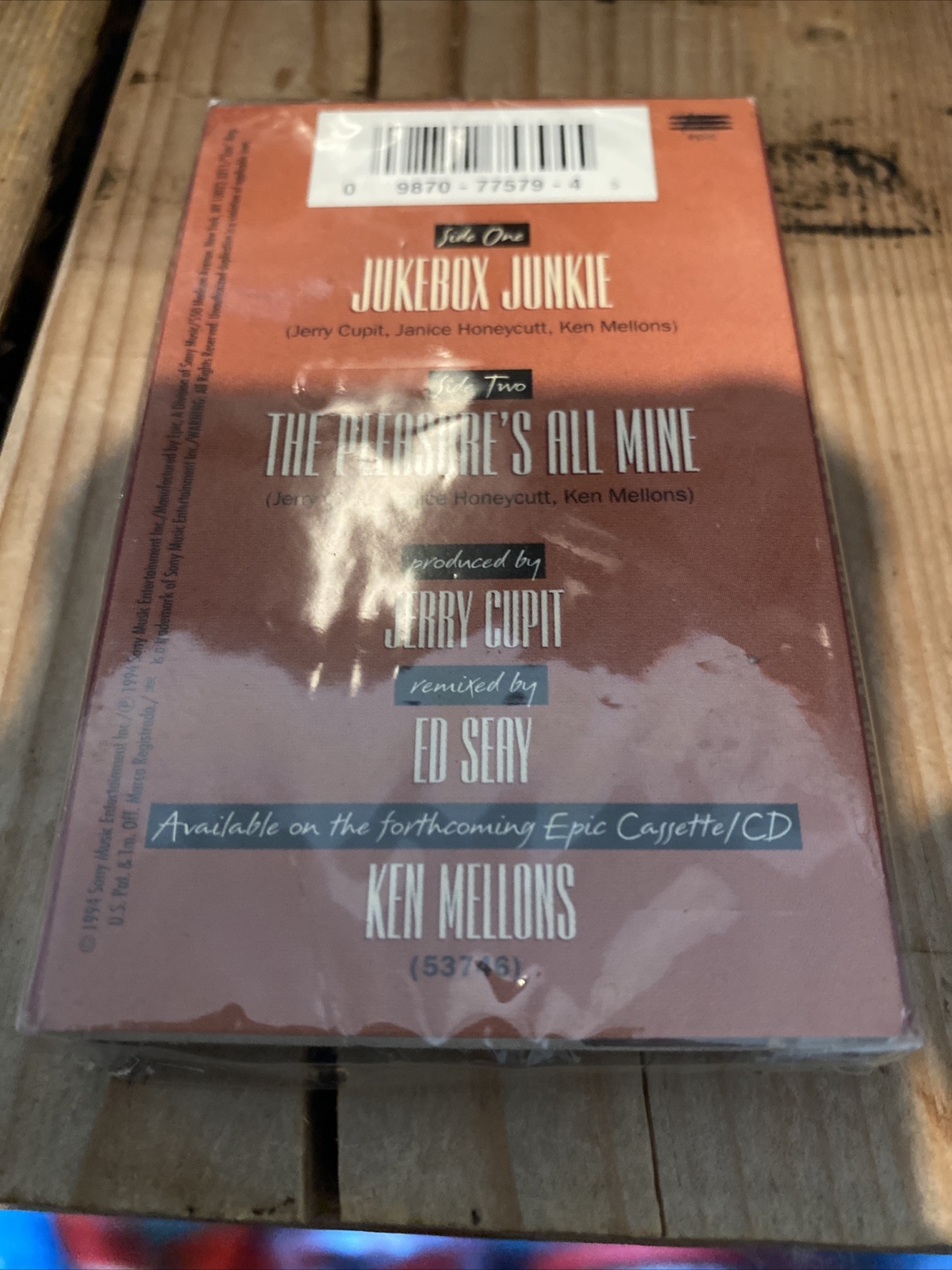 Jukebox Junkie [Single] by Ken Mellons (Cassette, Aug-1994, Epic ...