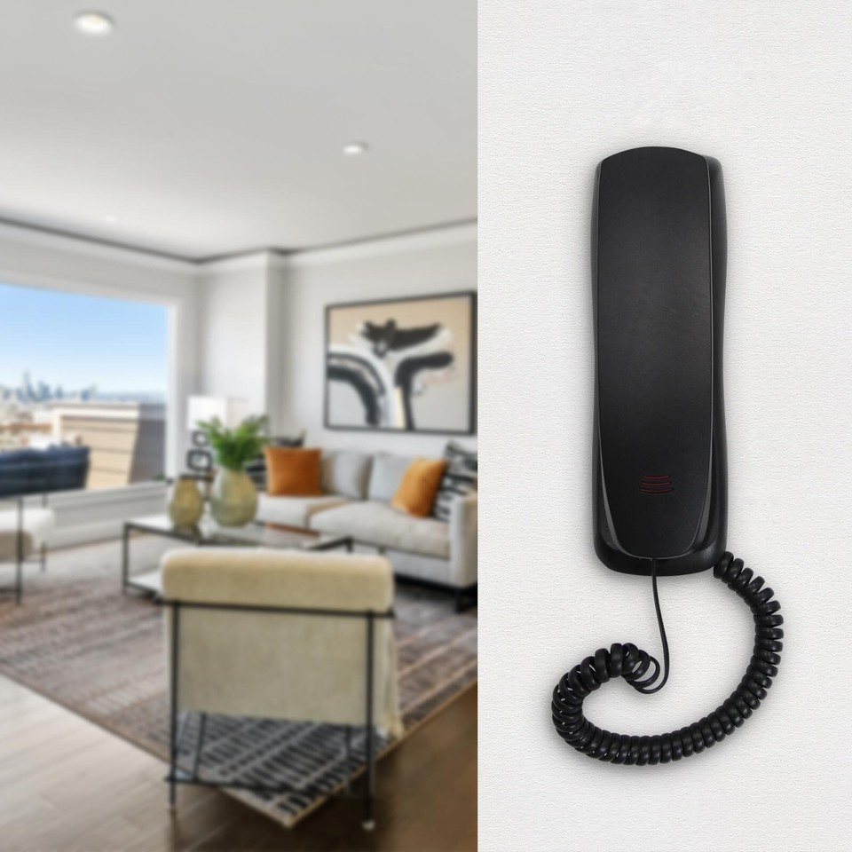 Telephone Desktop Corded Landline Mini Phone For Hotel Office Home Wall ...