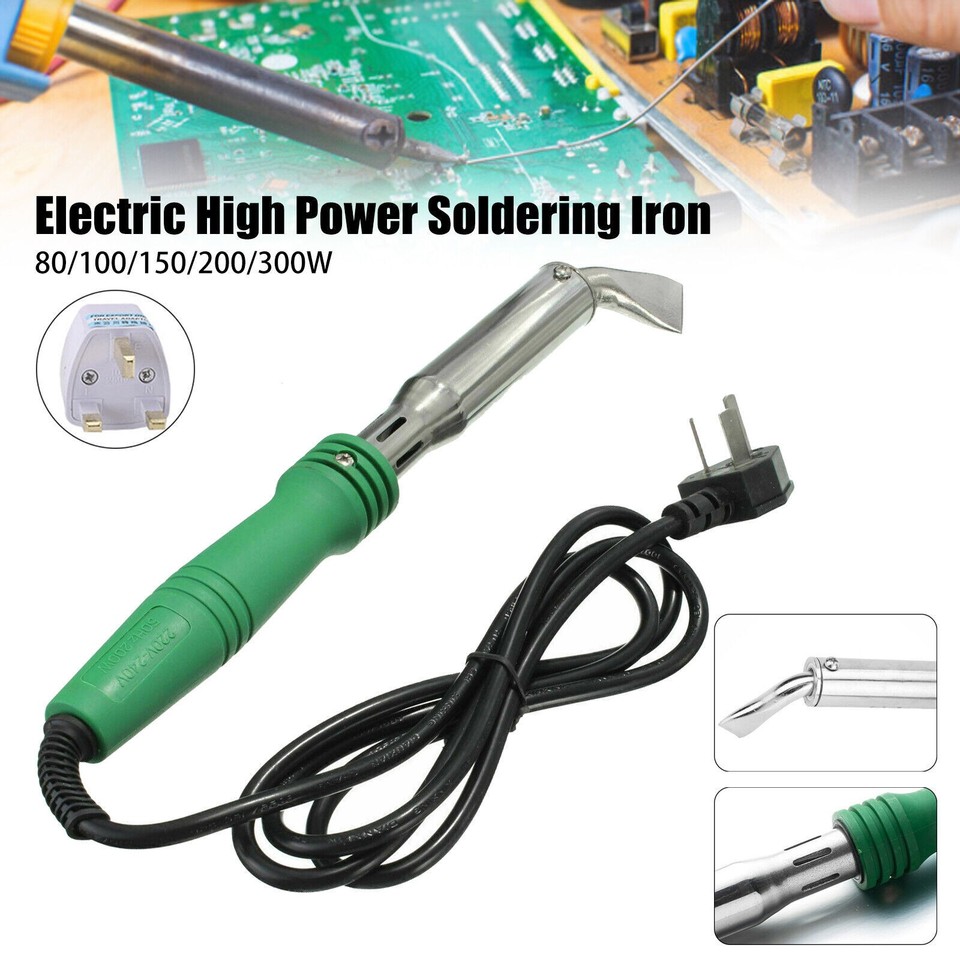 80/100/150/200/300W 50HZ Electric Soldering Iron Angled Chisel Point ...