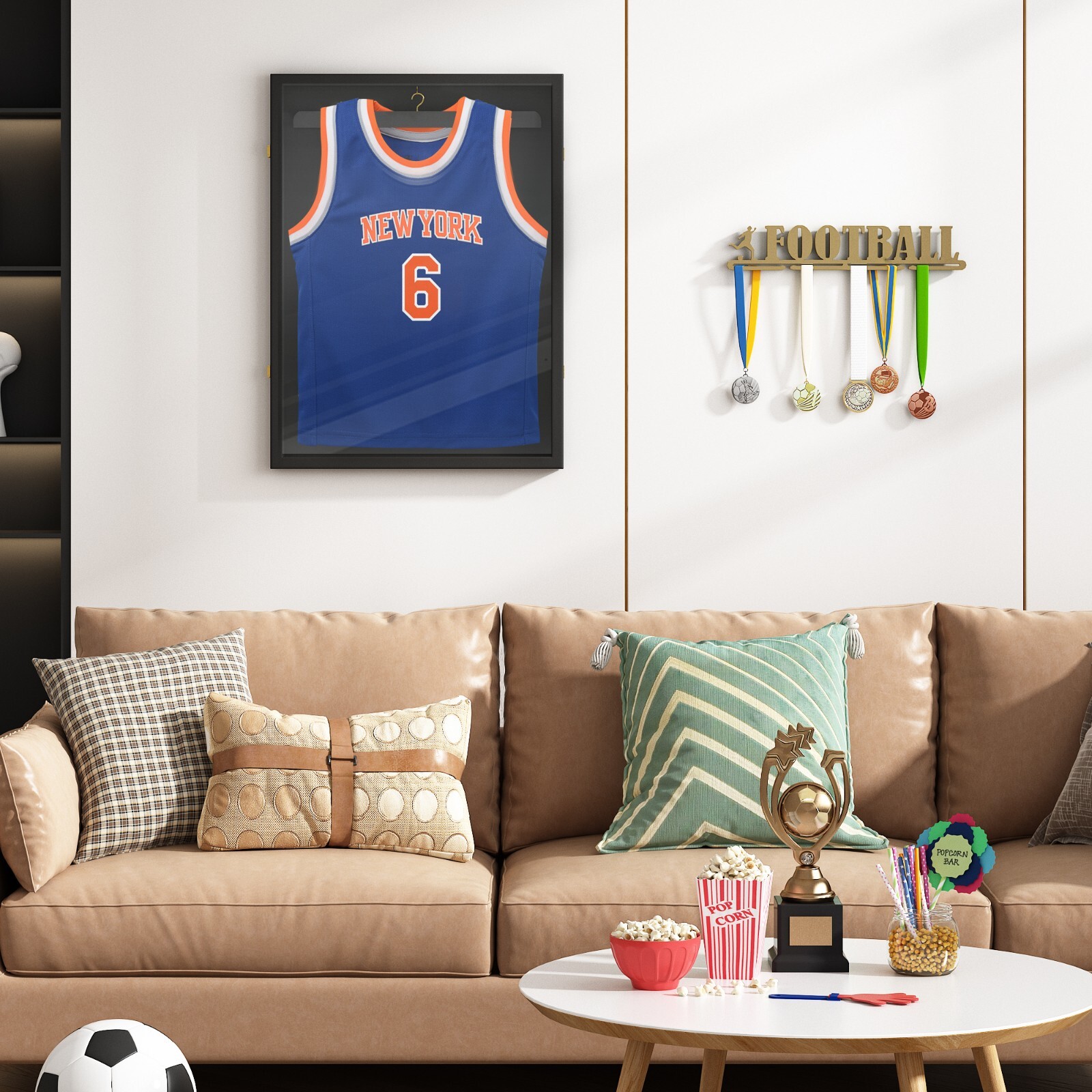 Jersey Display Case Frame Shadow Rack Box Exquisite Lockable with ...