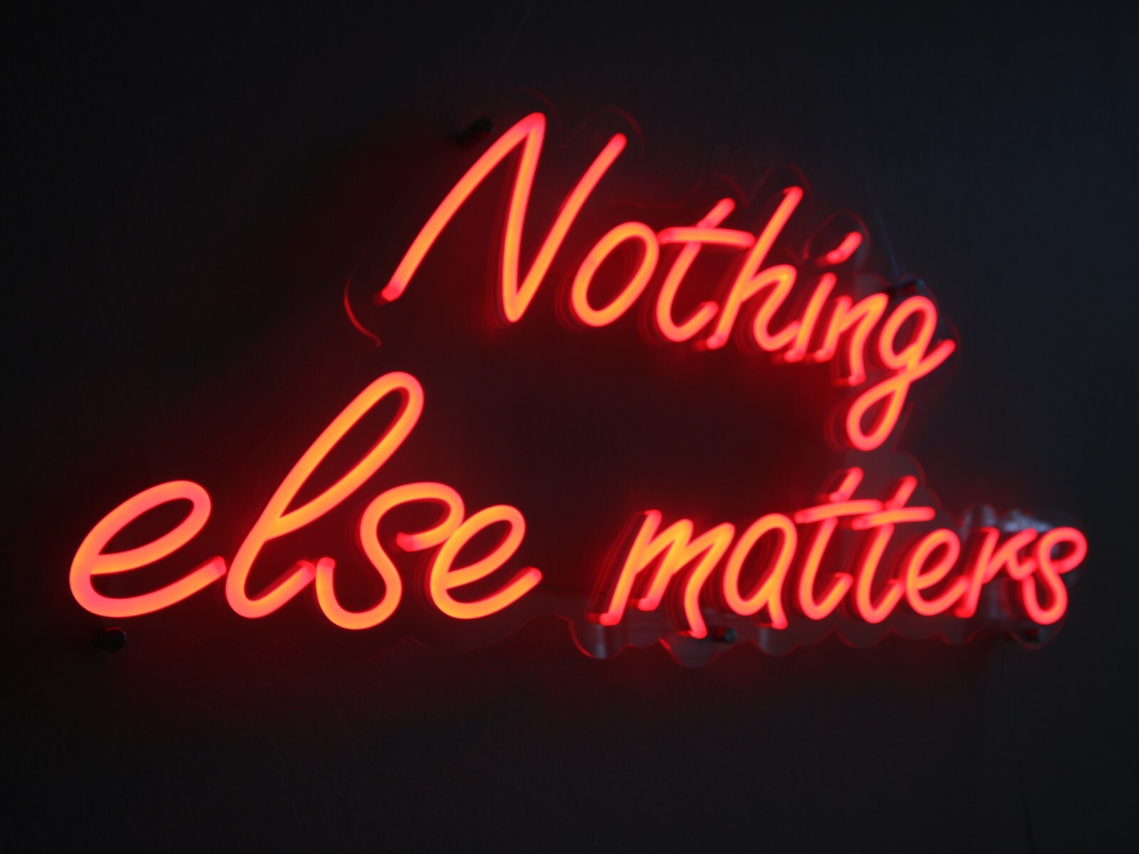 LED Neon Sign Red "Nothing else matters" Neon Light**US Seller** | eBay