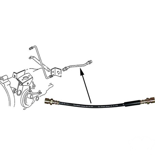 T25 Transporter Clutch Flexi Hose Between Clutch Master and Slave ...