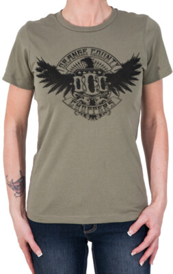 OCC Orange County Choppers Female Shirt Eagle Green-M | eBay UK