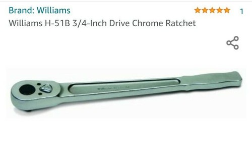 Williams H-51B RATCHET 3/4" for sale online | eBay