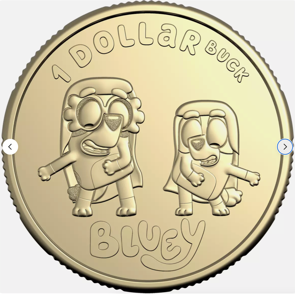 AUSTRALIA BLUEY $1 Dollar Bucks 2024 10 Coin Full Set (Uncirculated ...