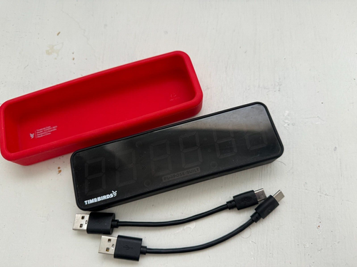 Timebirds Fitness Round Timer black w red cover Crossfit Boxing ...