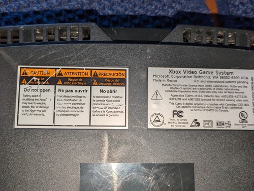 Original Microsoft Xbox Console Won't Read Disc Parts Or Repair | eBay