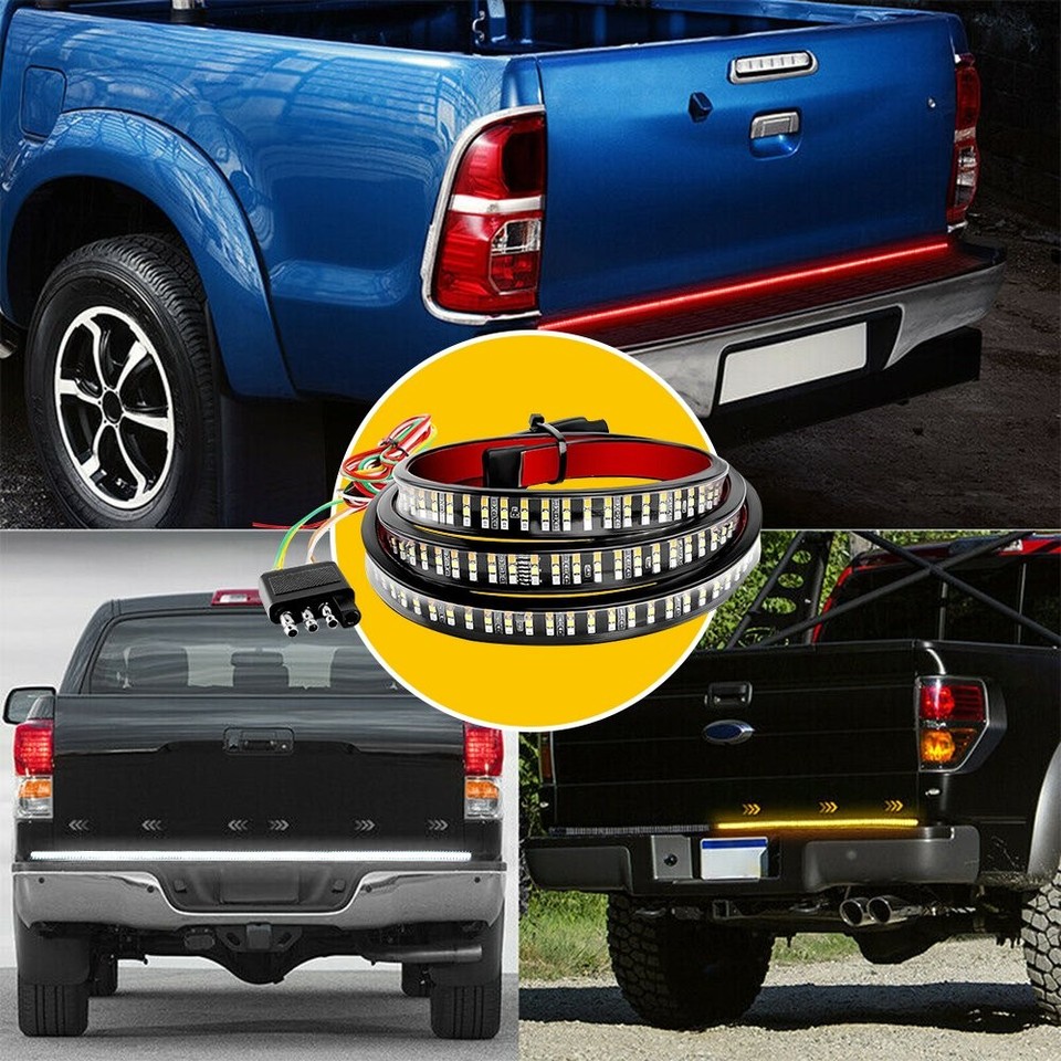 60" LED Truck Strip Tailgate Light Bar Fits Trailer Pickup Truck White ...