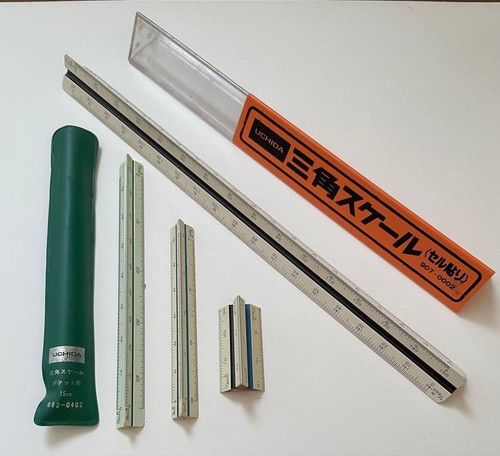 Triangular Scale Ruler set of 4 Architect Engineer Drafting Tool ...