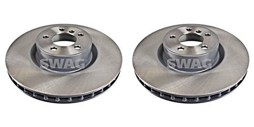 SWAG x2 Stk Bremsscheibe Vorderachse Für LAND ROVER Range Rover III ...