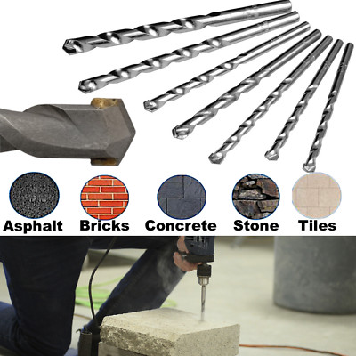 Masonry Drill Bits Stone Brick Block Wall Drills Bit Heavy Duty Raw ...