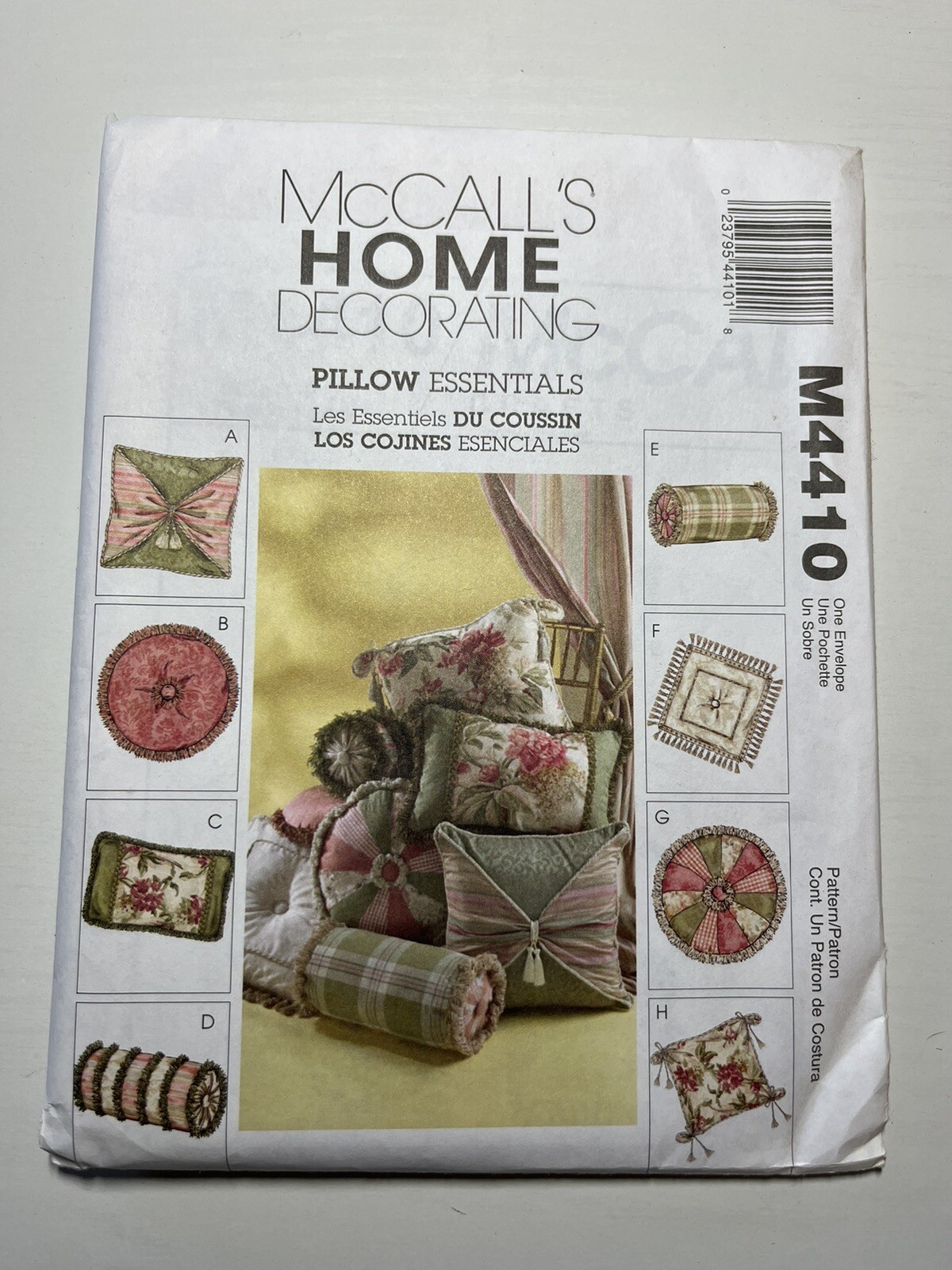McCalls Home Decorating Sewing Pattern M4410 Pillow Essentials for sale ...