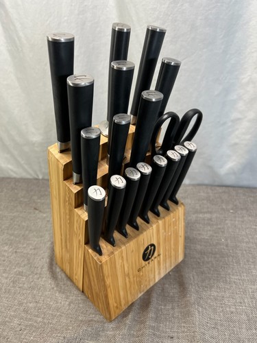 Ginsu Chikara Forged 19-Piece Japanese Steel Knife Set w block EUC | eBay