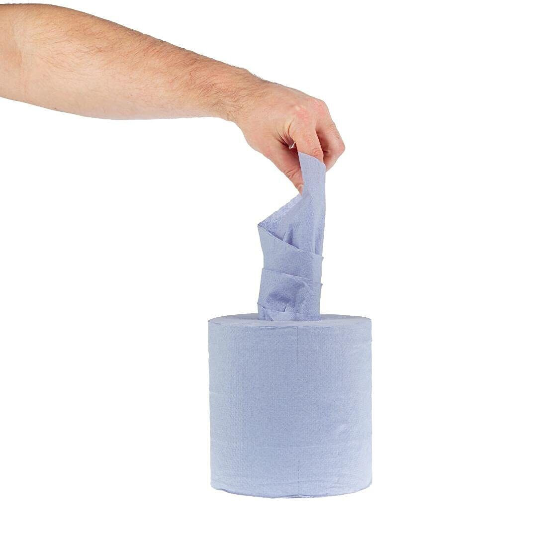 12 x Jumbo Workshop Hand Towels Rolls 2 Ply Centre Feed Wipes Embossed ...